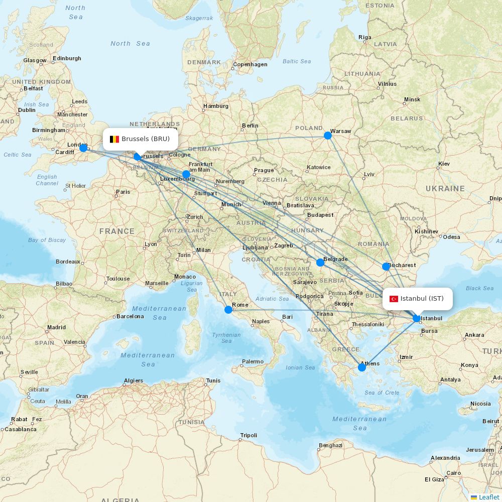Turkish Airlines routes 2026 – map with all flights - Flight Routes