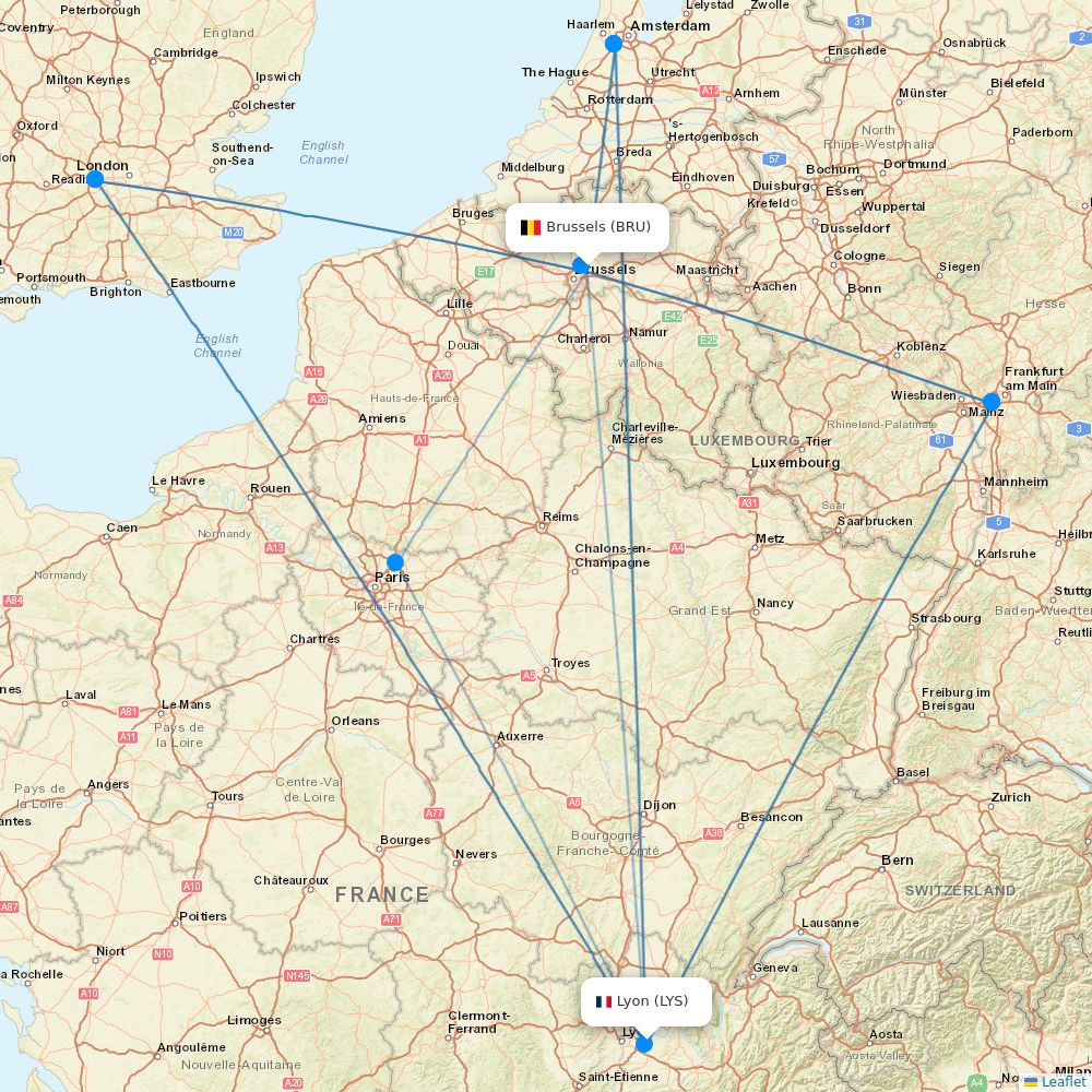 Brussels Airlines routes 2026 – map with all flights - Flight Routes