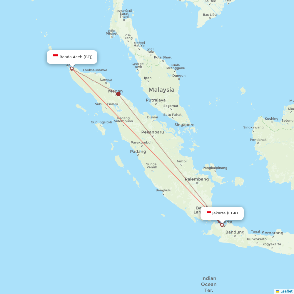 Garuda Indonesia routes 2026 – map with all flights - Flight Routes