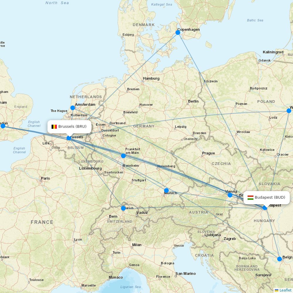 Brussels Airlines routes 2026 – map with all flights - Flight Routes