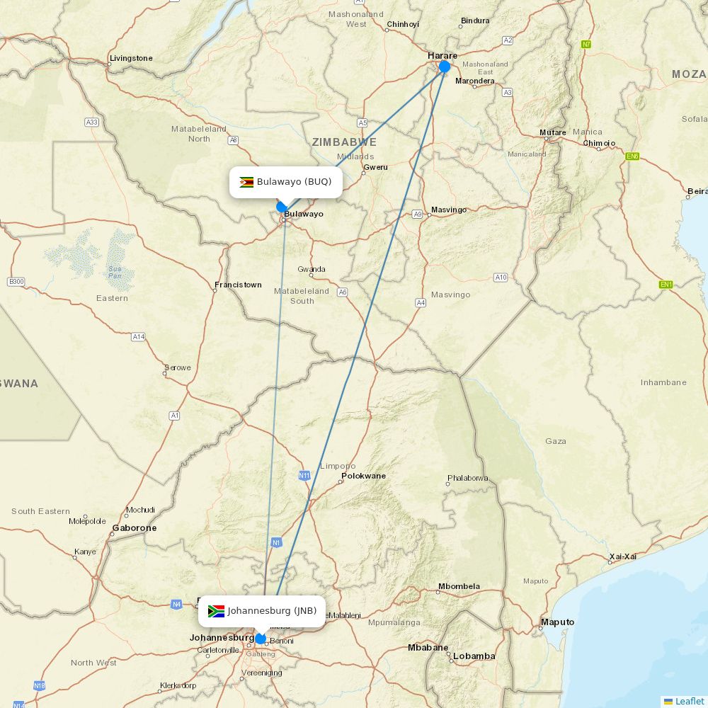 Airlink routes 2025 – interactive map with all flights - Flight Routes
