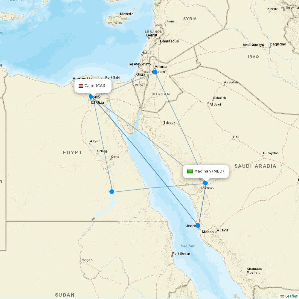 Saudia routes 2025 – interactive map with all flights - Flight Routes