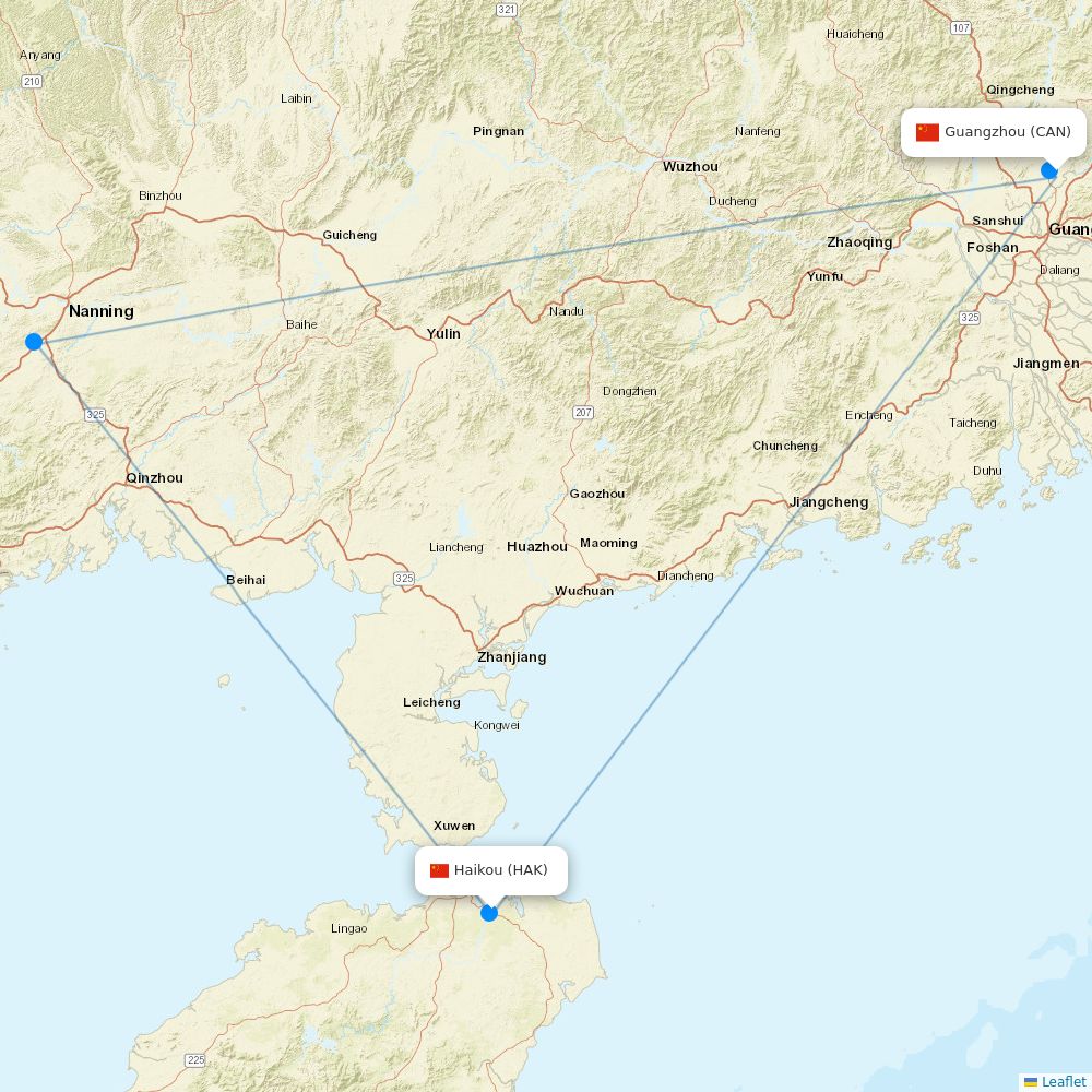China Southern Airlines routes 2025 – map with all flights - Flight Routes