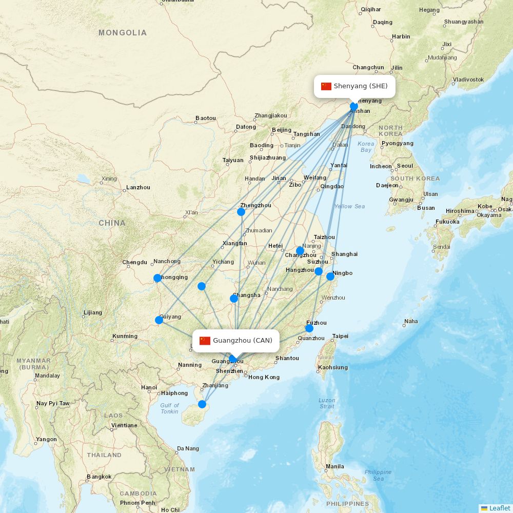 China Southern Airlines routes 2026 – map with all flights - Flight Routes