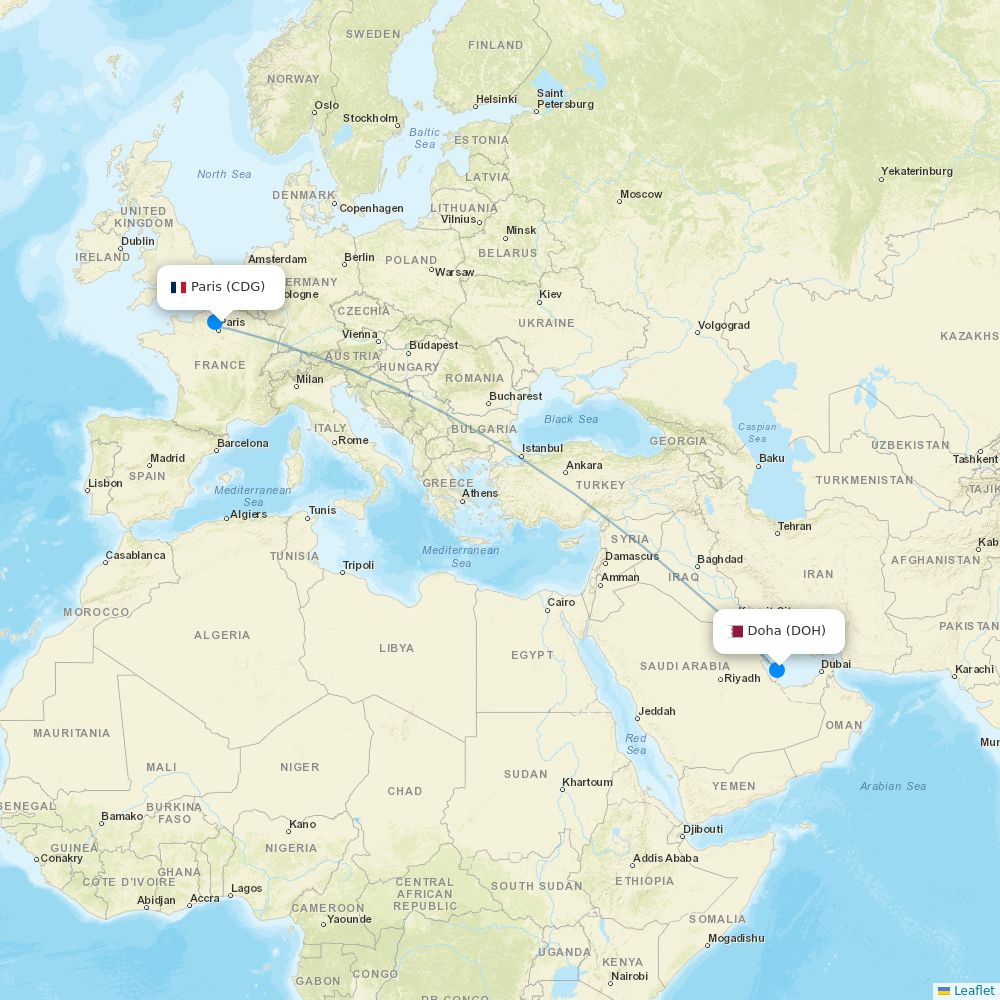 Qatar Airways routes 2025 – map with all flights - Flight Routes