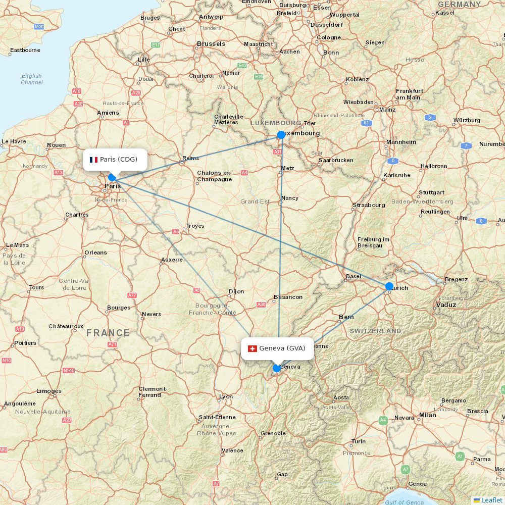 Air France routes 2026 – map with all flights - Flight Routes