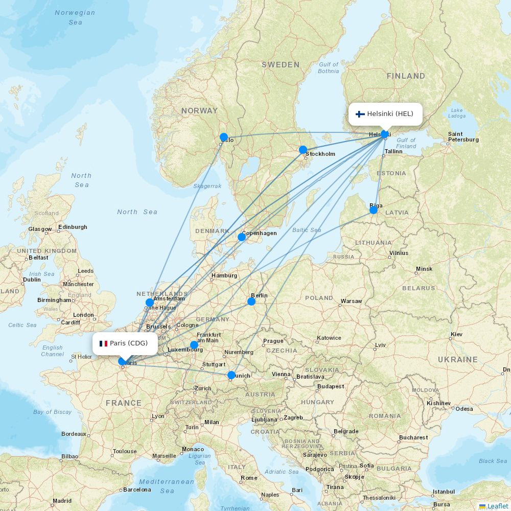 Finnair routes 2026 – interactive map with all flights - Flight Routes
