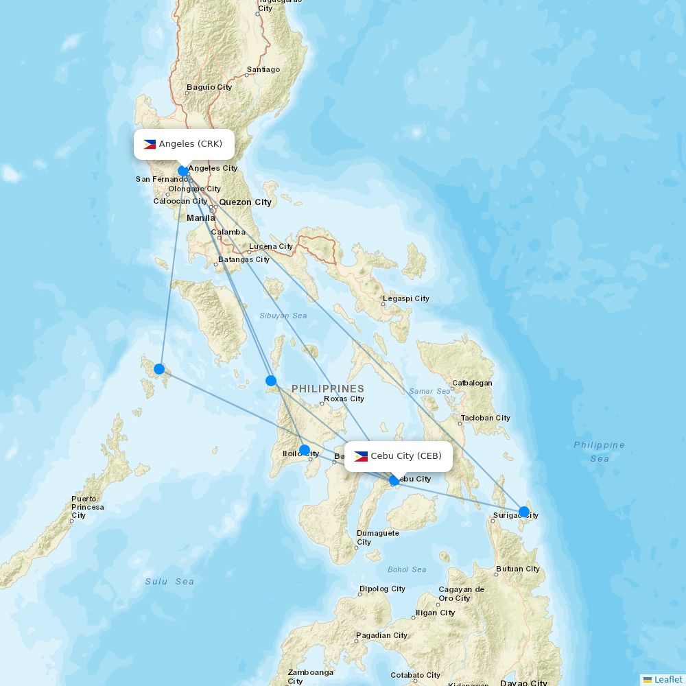 Cebu Pacific routes 2025 – map with all flights - Flight Routes