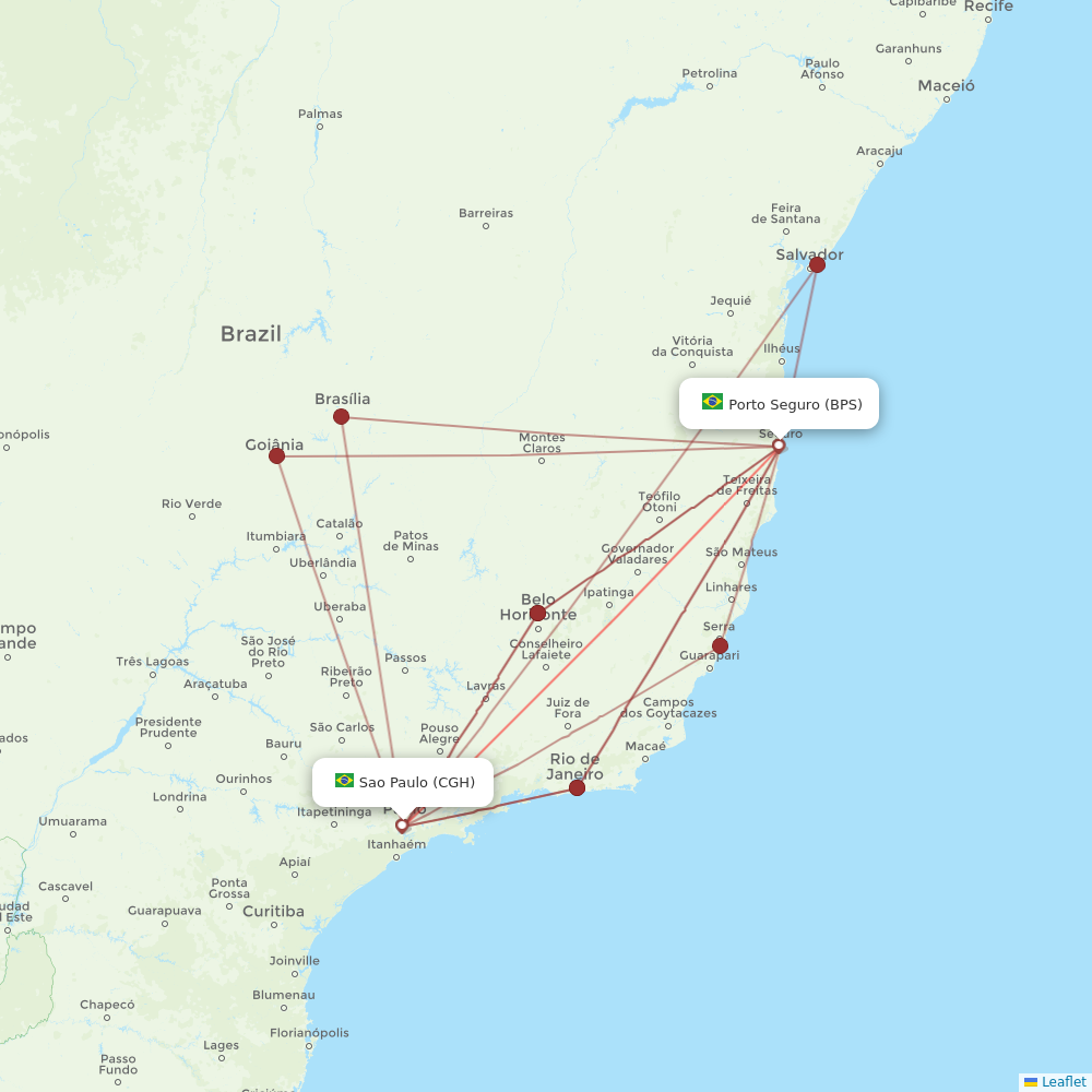 Gol routes 2025 – interactive map with all flights - Flight Routes