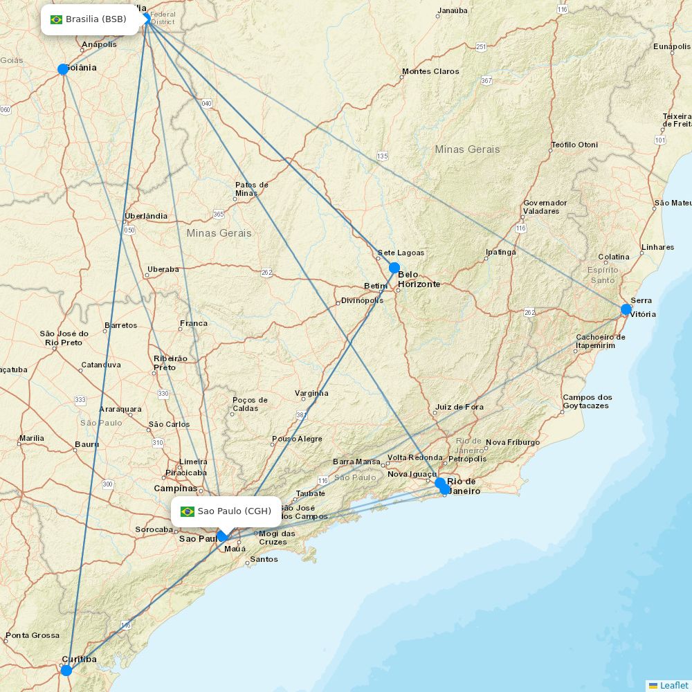 Azul routes 2025 – interactive map with all flights - Flight Routes