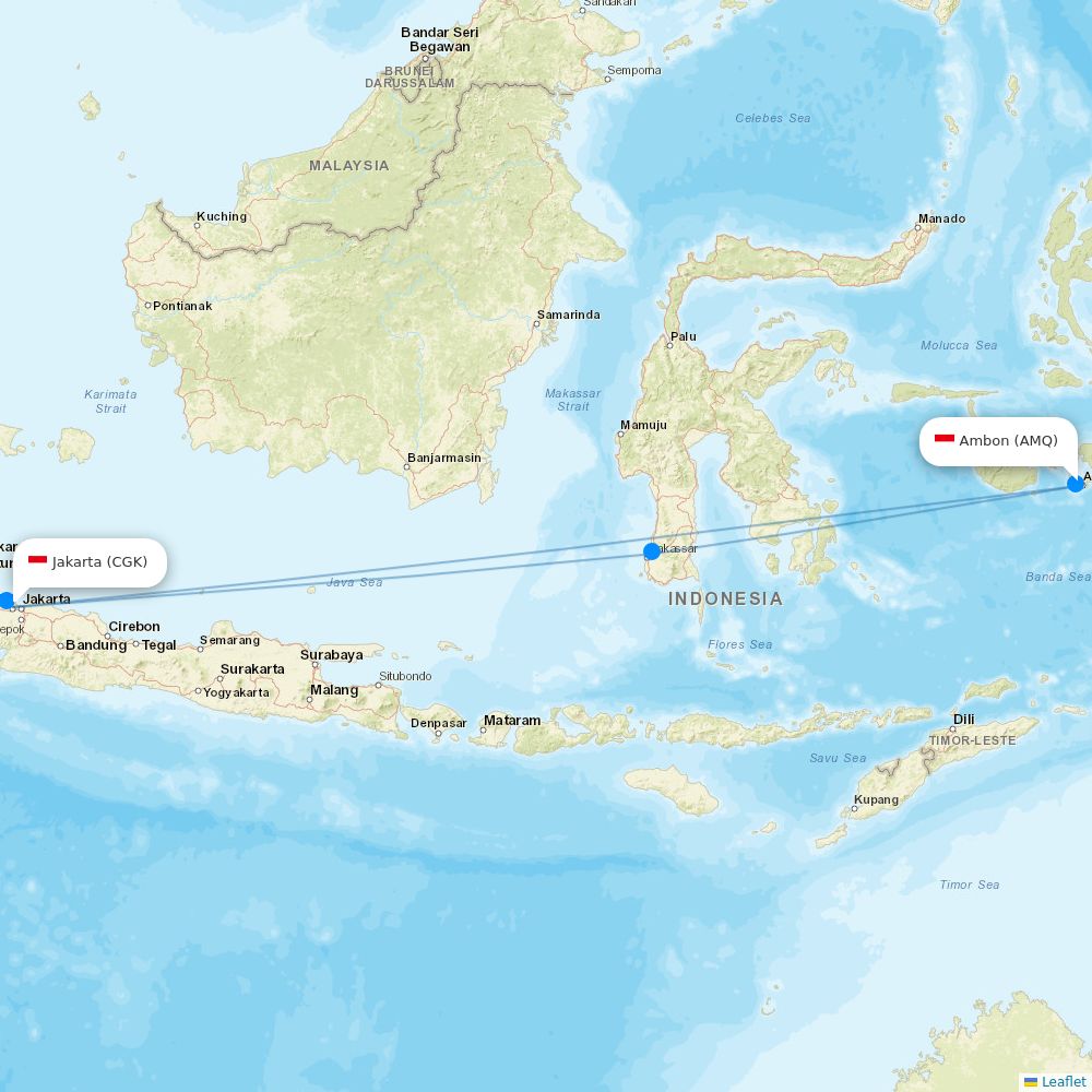 Garuda Indonesia routes 2026 – map with all flights - Flight Routes