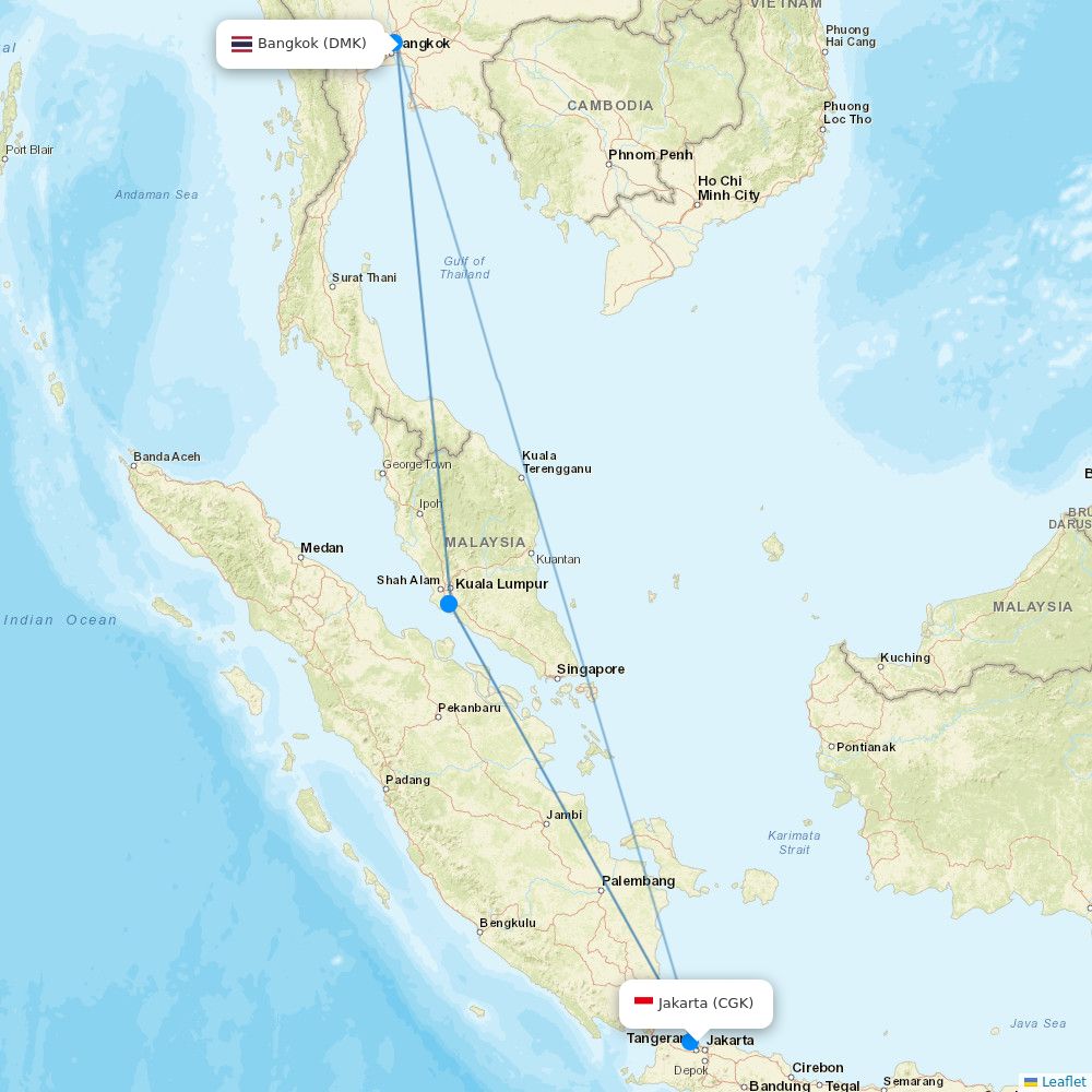 Indonesia AirAsia routes 2025 – map with all flights - Flight Routes