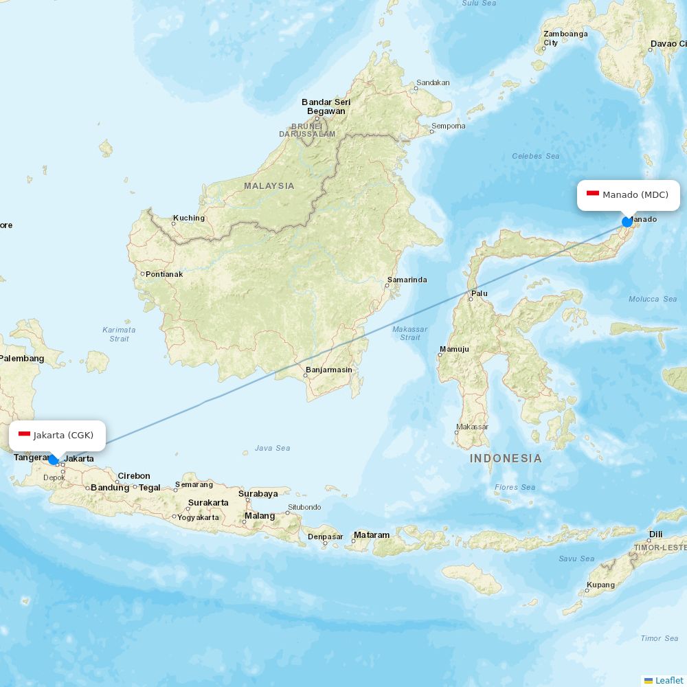 Batik Air routes 2025 – interactive map with all flights - Flight Routes