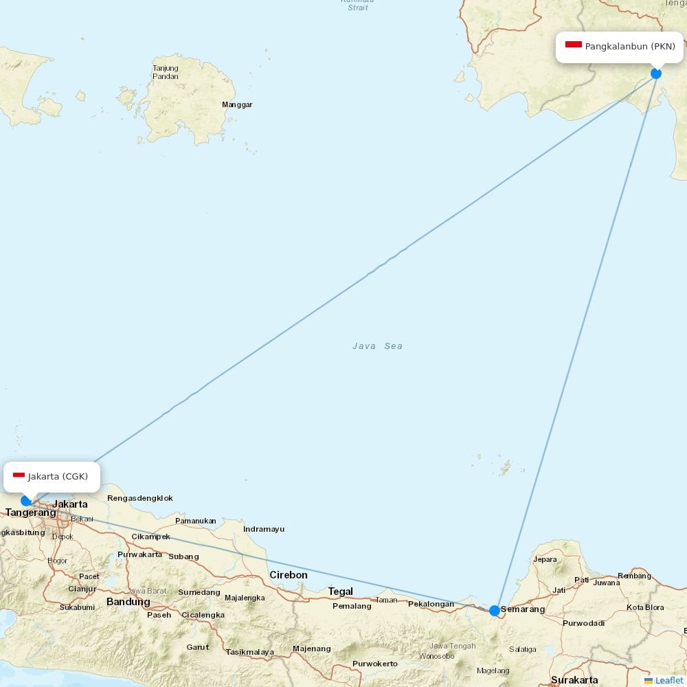 Batik Air routes 2025 – interactive map with all flights - Flight Routes