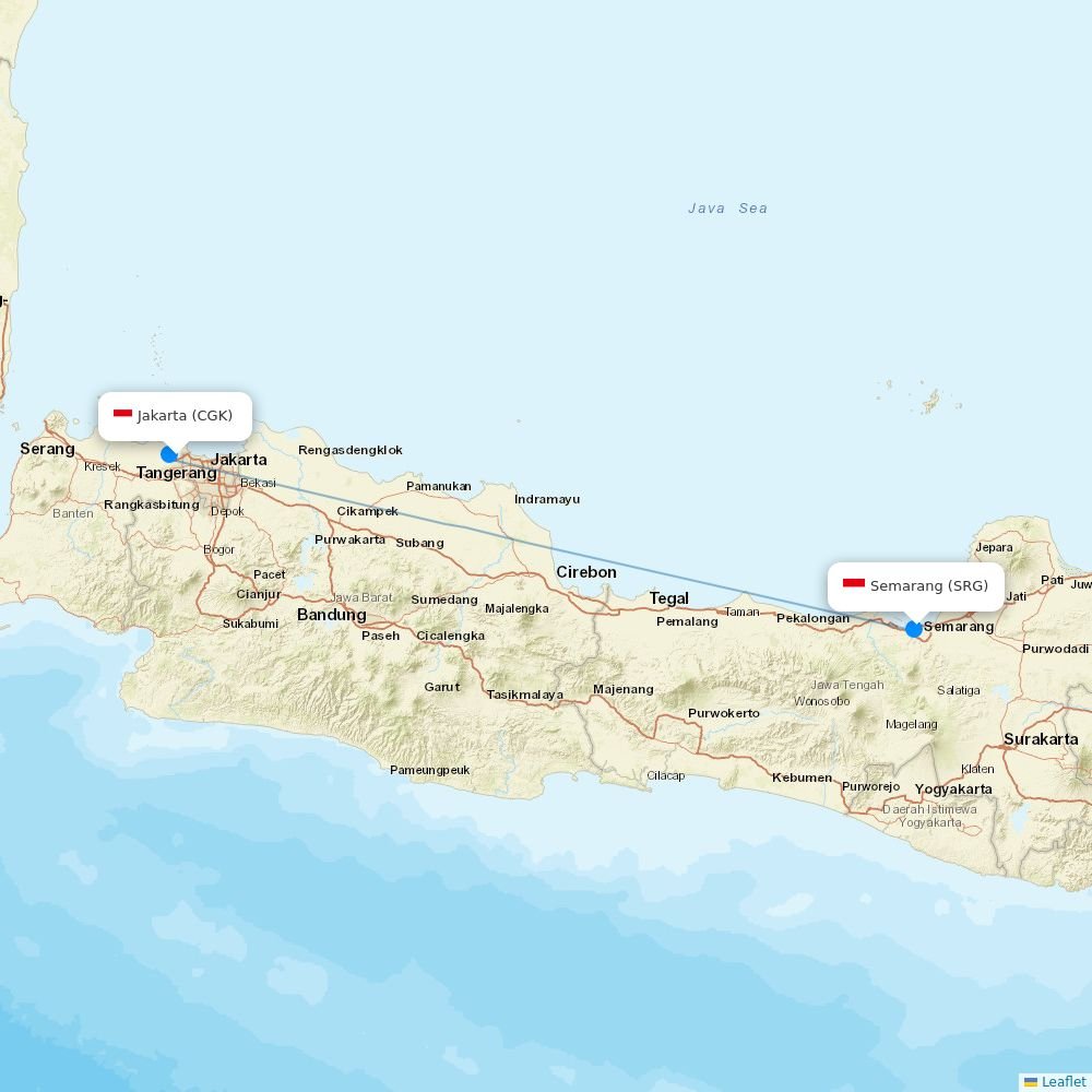 Citilink routes 2025 – interactive map with all flights - Flight Routes