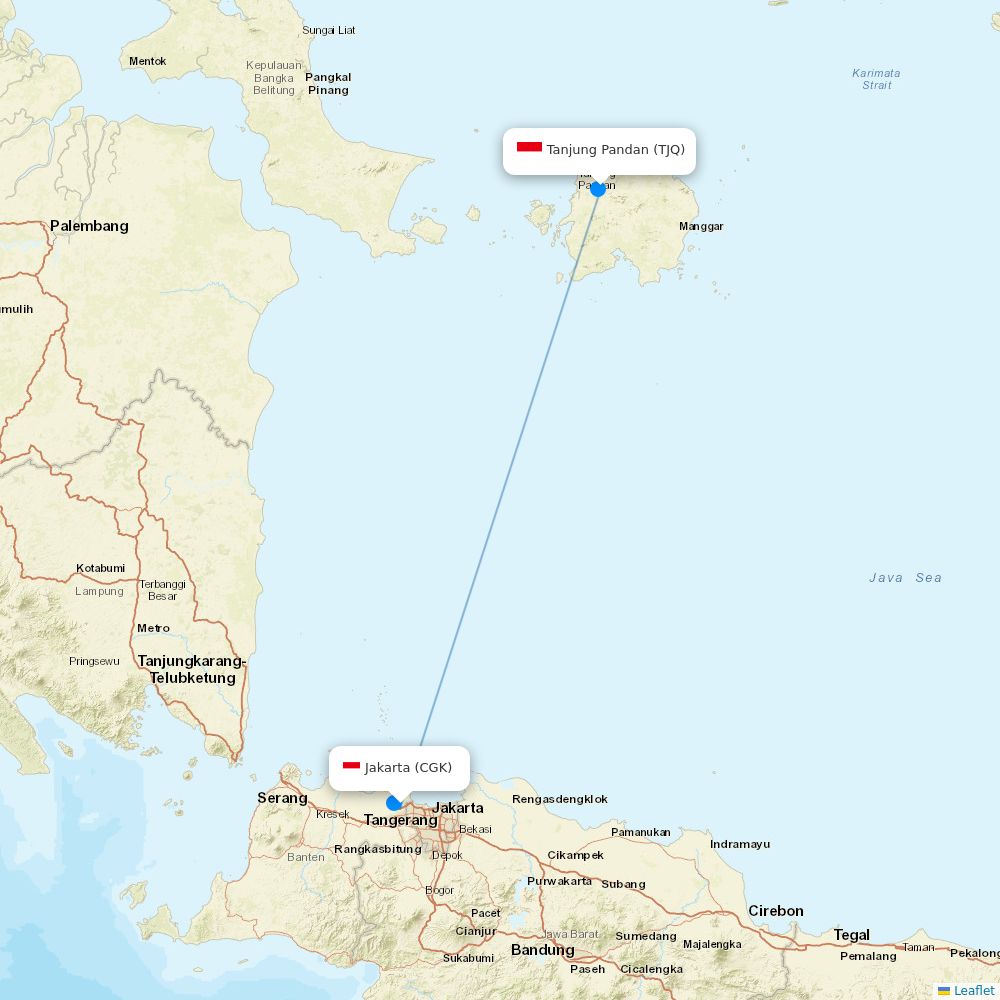 Nam Air airline routes (IN) - map - Flight Routes