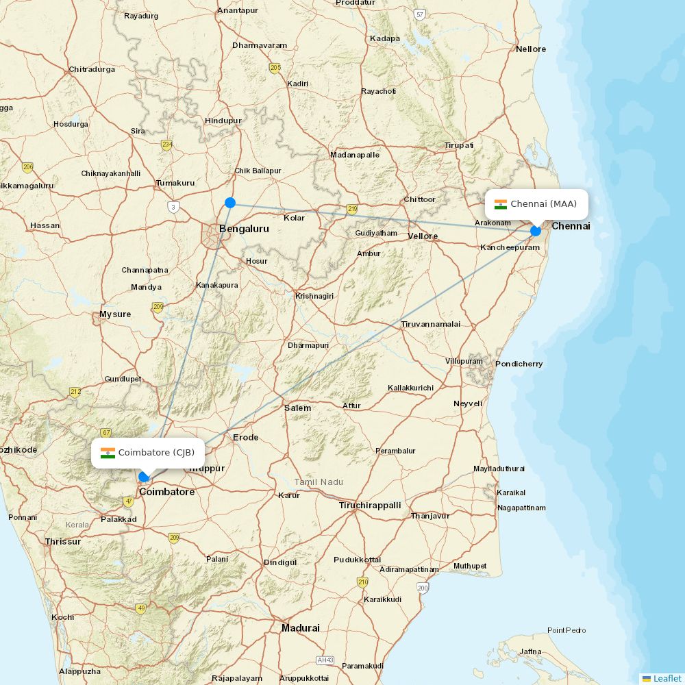 IndiGo routes 2025 – interactive map with all flights - Flight Routes