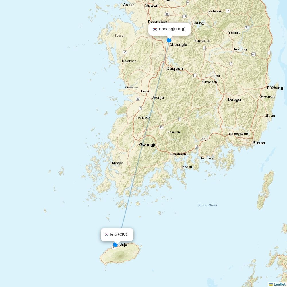 Korean Air routes 2025 – interactive map with all flights - Flight Routes