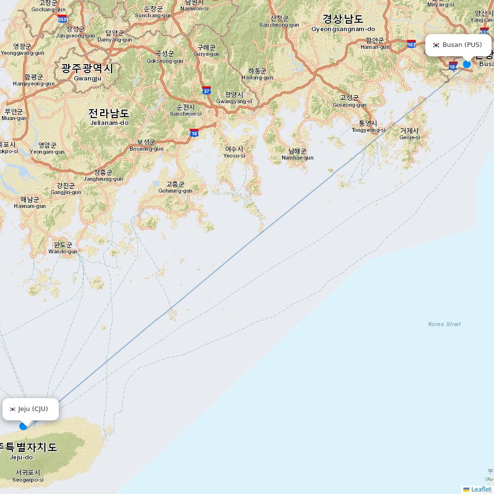 Korean Air routes 2026 – interactive map with all flights - Flight Routes