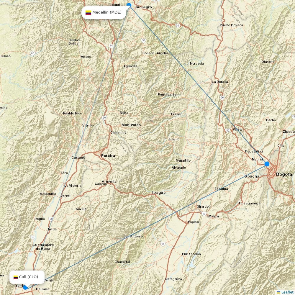 Avianca routes 2026 – interactive map with all flights - Flight Routes