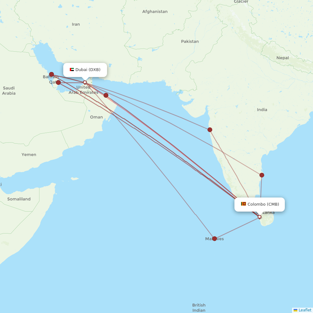 Emirates routes 2025 – interactive map with all flights - Flight Routes