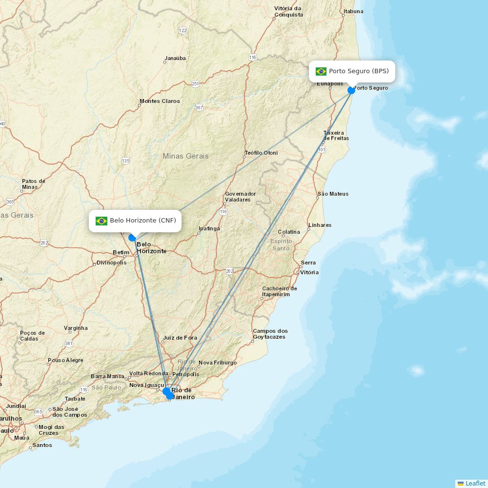 Azul routes 2025 – interactive map with all flights - Flight Routes