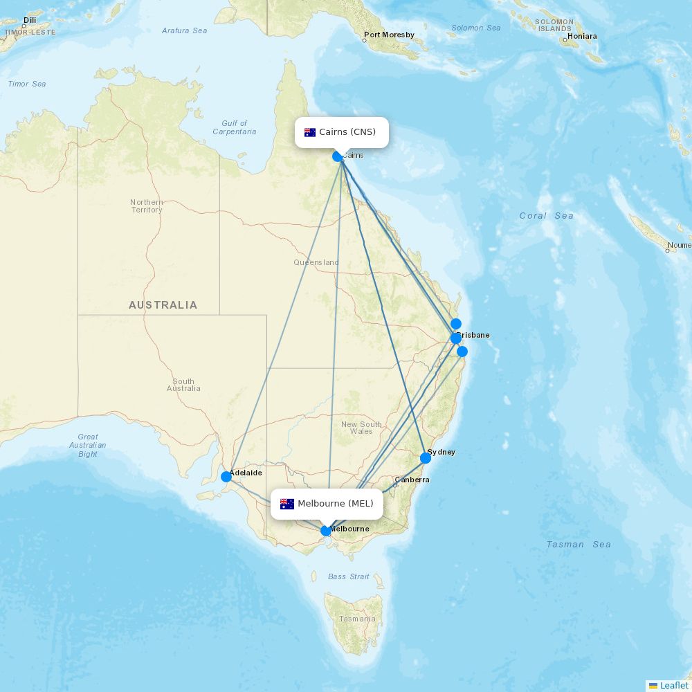Jetstar routes 2025 – interactive map with all flights - Flight Routes