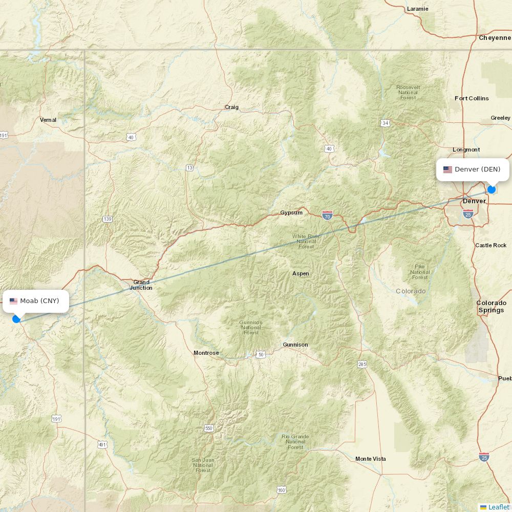 Contour Aviation airline routes (LF) 2026, map - Flight Routes