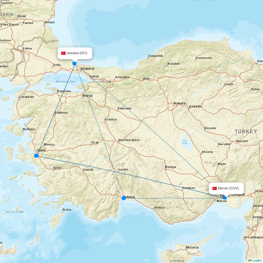 Turkish Airlines routes 2025 – map with all flights - Flight Routes