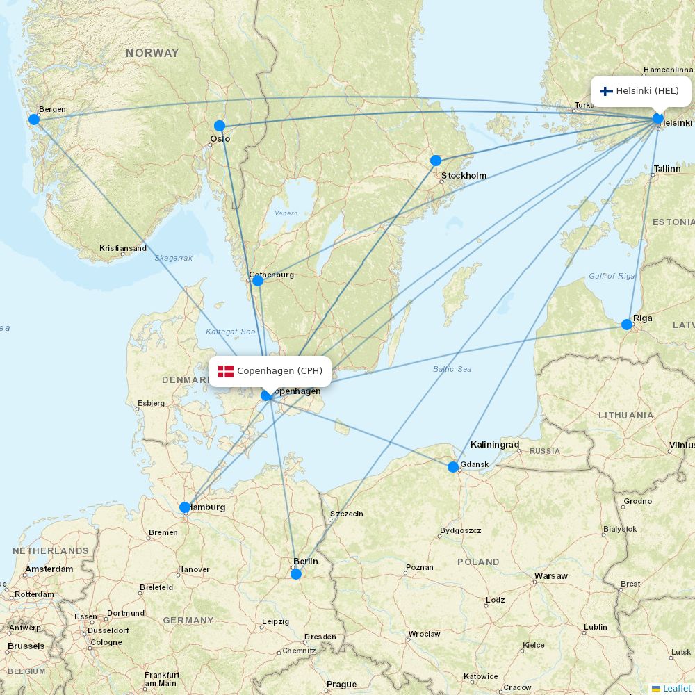 Finnair routes 2025 – interactive map with all flights - Flight Routes