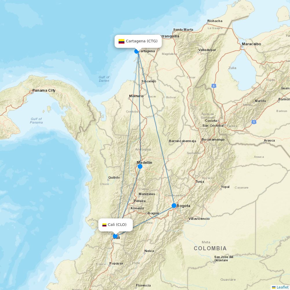 JetSMART airline routes (JA) 2025, map - Flight Routes