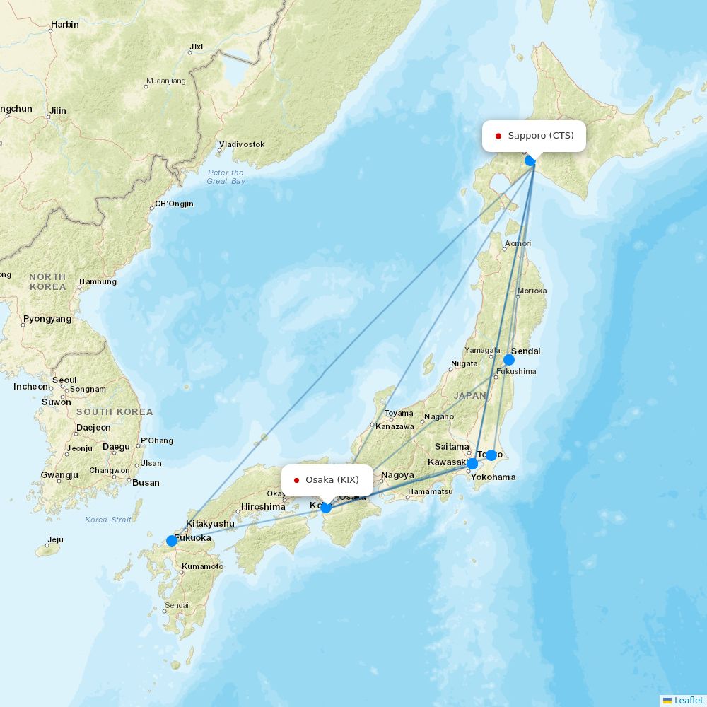 Jetstar Japan routes 2025 – map with all flights - Flight Routes
