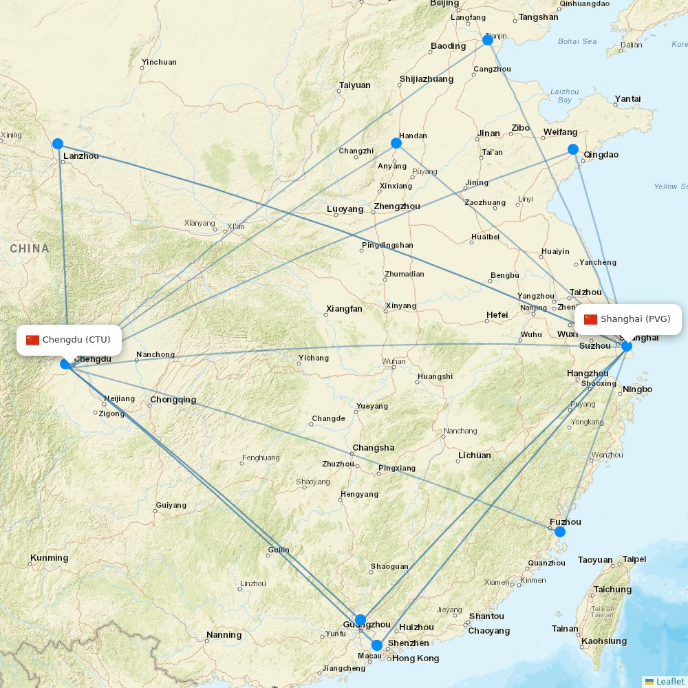 Air China routes 2025 – interactive map with all flights - Flight Routes