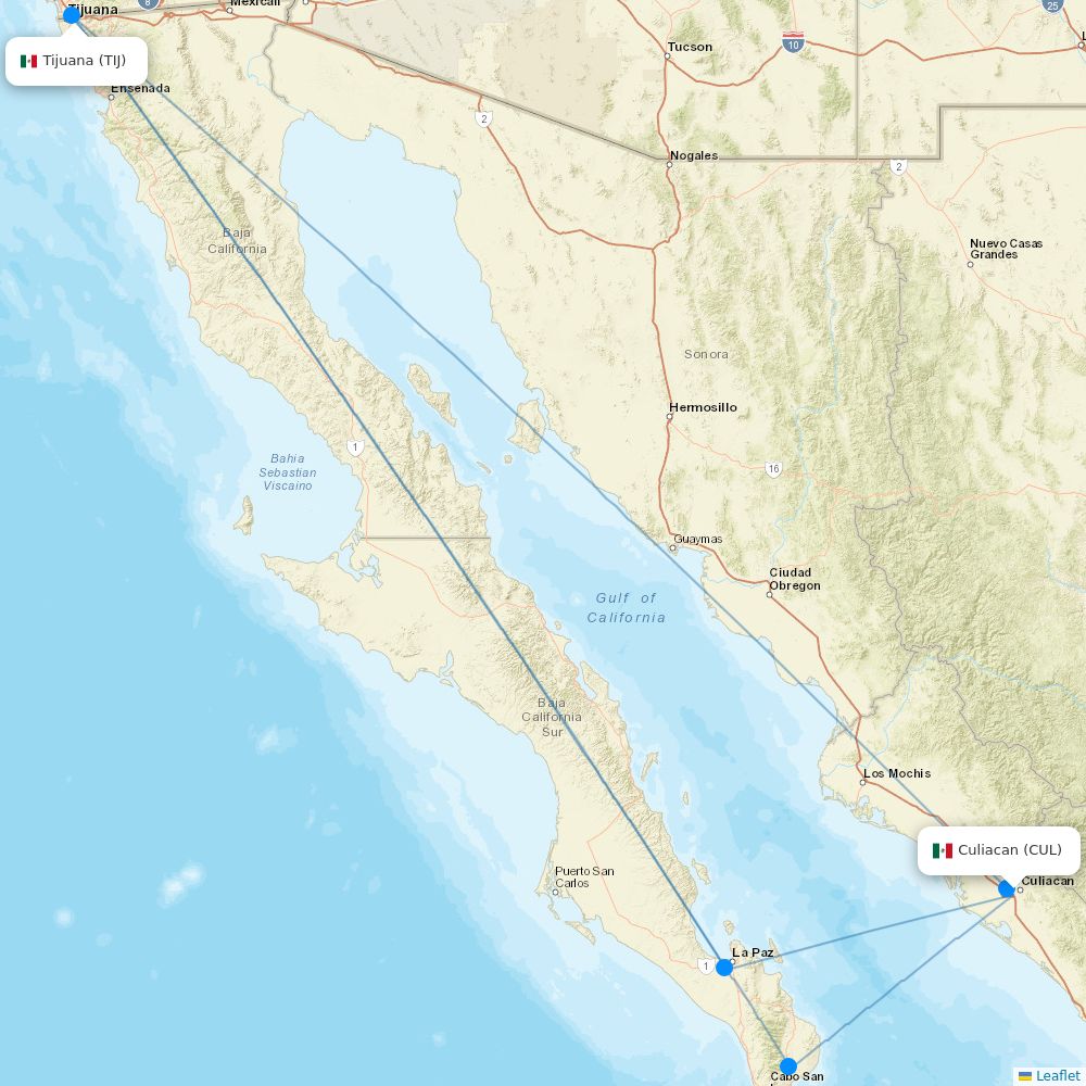 Volaris routes 2026 – interactive map with all flights - Flight Routes