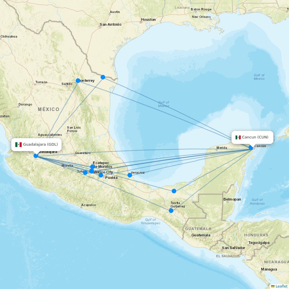 Volaris routes 2026 – interactive map with all flights - Flight Routes
