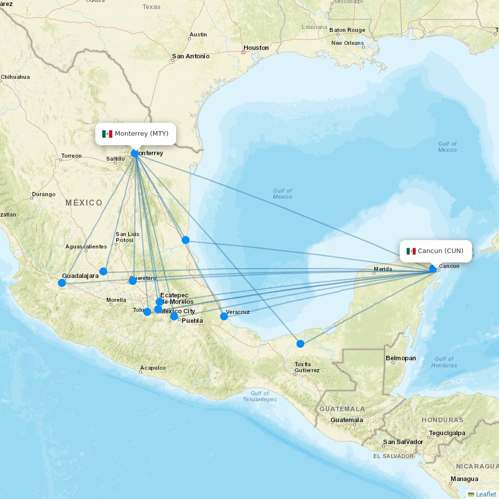 Volaris routes 2026 – interactive map with all flights - Flight Routes