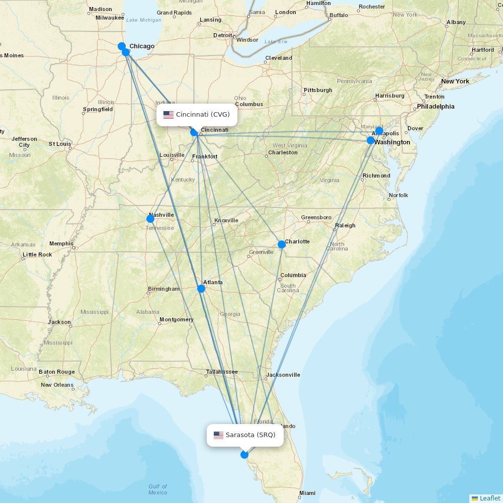 Allegiant Air routes 2026 – map with all flights - Flight Routes