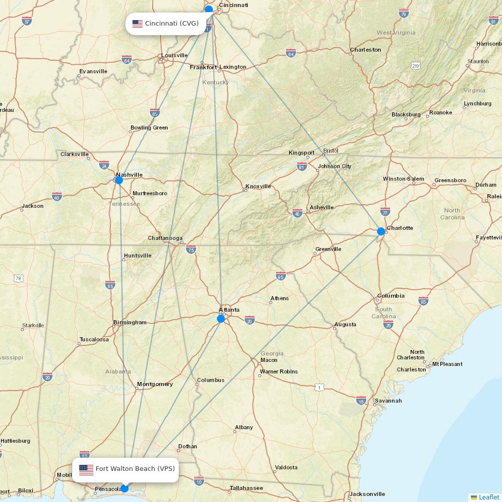 Allegiant Air routes 2026 – map with all flights - Flight Routes