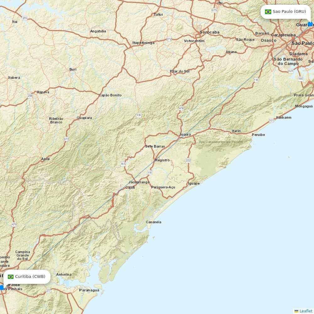 Gol routes 2026 – interactive map with all flights - Flight Routes