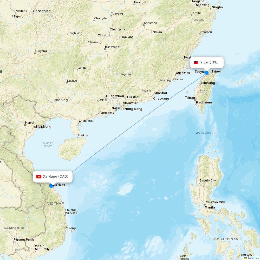 Starlux Airlines routes (JX) 2025, map - Flight Routes