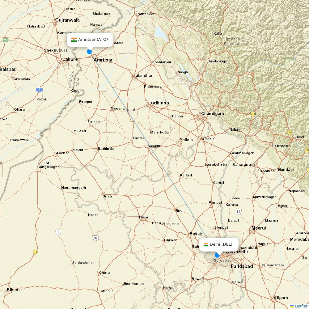 Air India routes 2025 – interactive map with all flights - Flight Routes