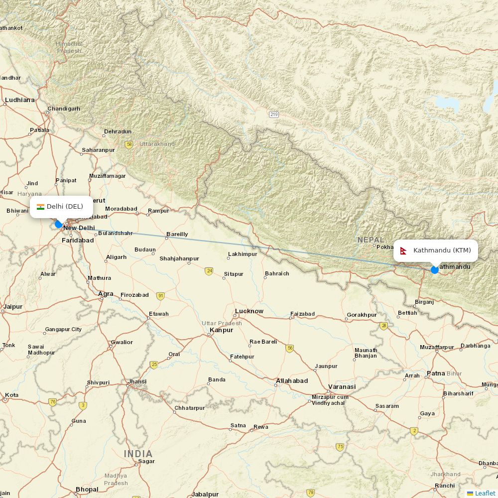 Air India routes 2025 – interactive map with all flights - Flight Routes