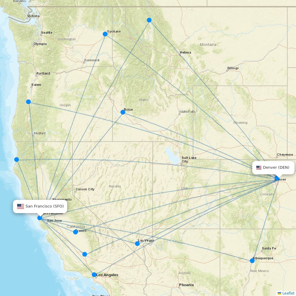 United Airlines routes 2025 – map with all flights - Flight Routes