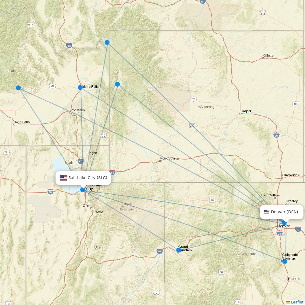 Frontier Airlines routes 2025 – map with all flights - Flight Routes