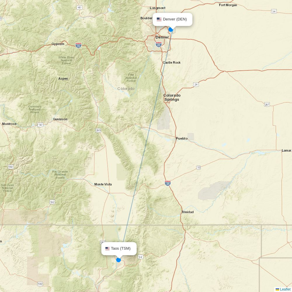 Contour Aviation airline routes (LF) 2026, map - Flight Routes