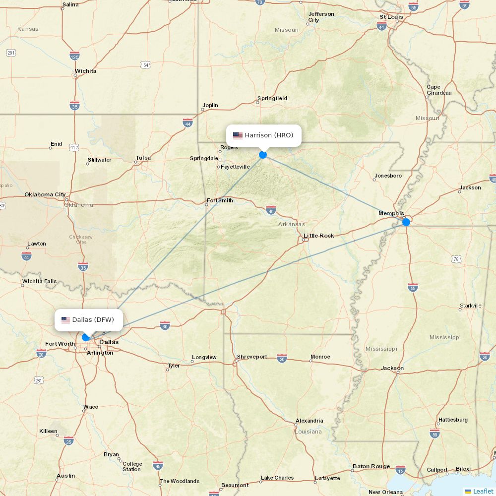 Southern Airways Express routes 2026 – map with flights - Flight Routes