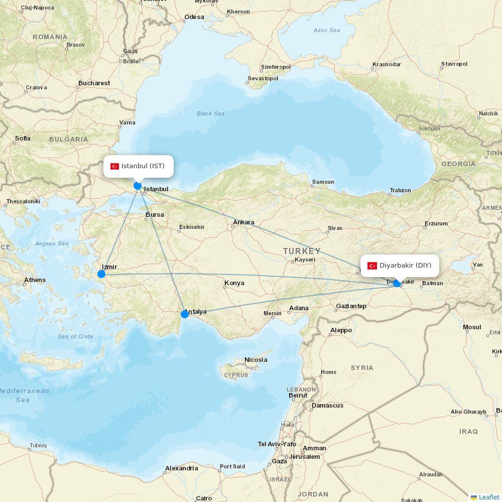 Turkish Airlines routes 2025 – map with all flights - Flight Routes