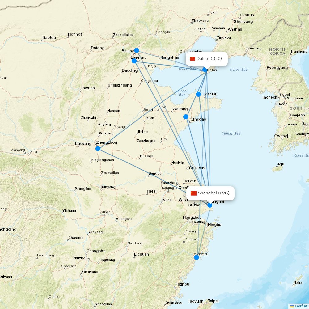 China Eastern Airlines routes 2025 – map with all flights - Flight Routes