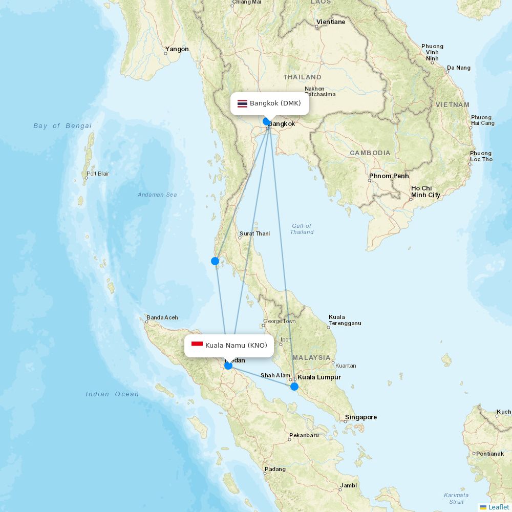 Indonesia AirAsia routes 2026 – map with all flights - Flight Routes