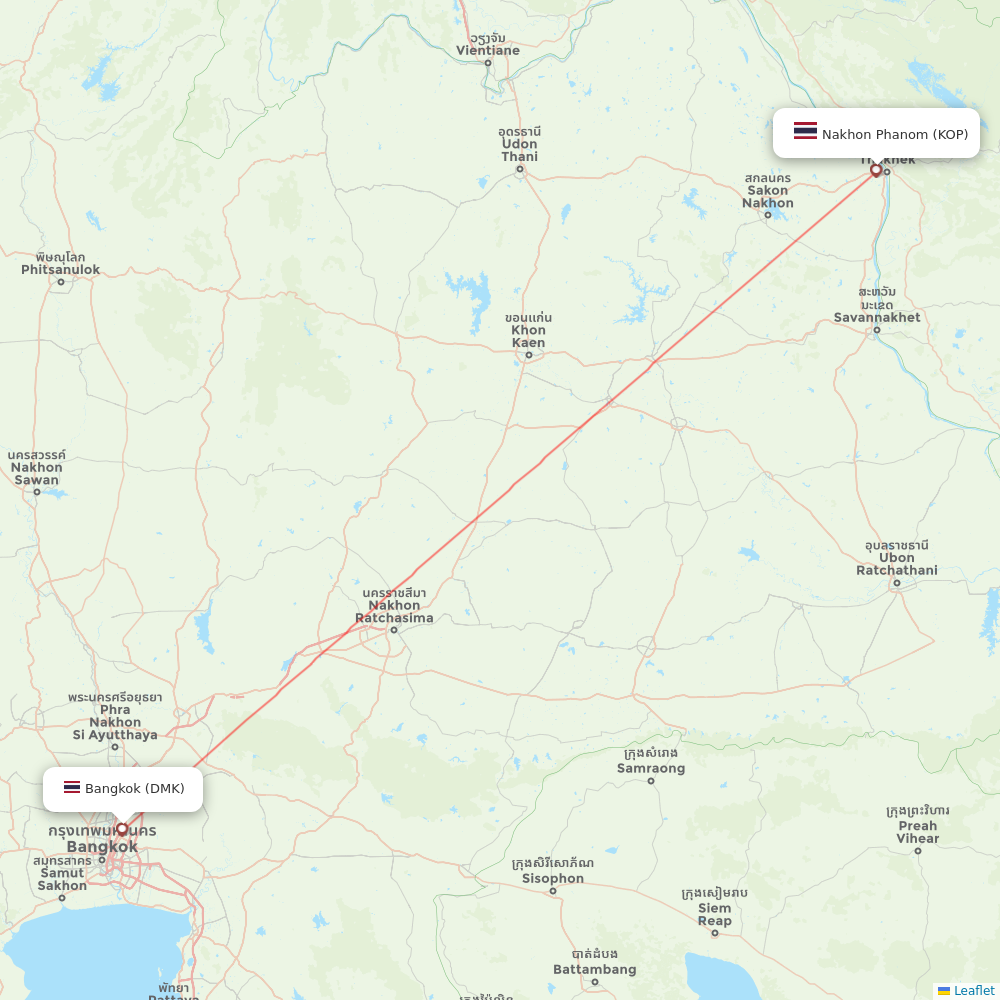 Thai AirAsia routes 2025 – map with all flights - Flight Routes